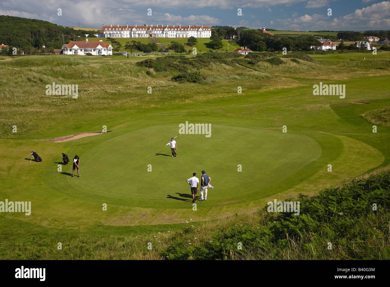 3rd green of Ailsa golf course open Championship course Turnberry ...
