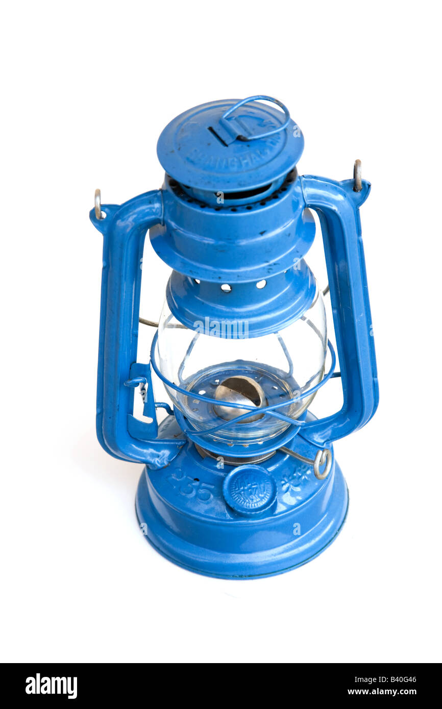 Paraffin lantern isolated on a white studio background Stock Photo - Alamy