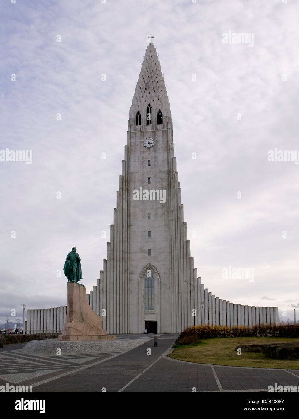 Hallgrim's church leif eriksson hi-res stock photography and images - Alamy