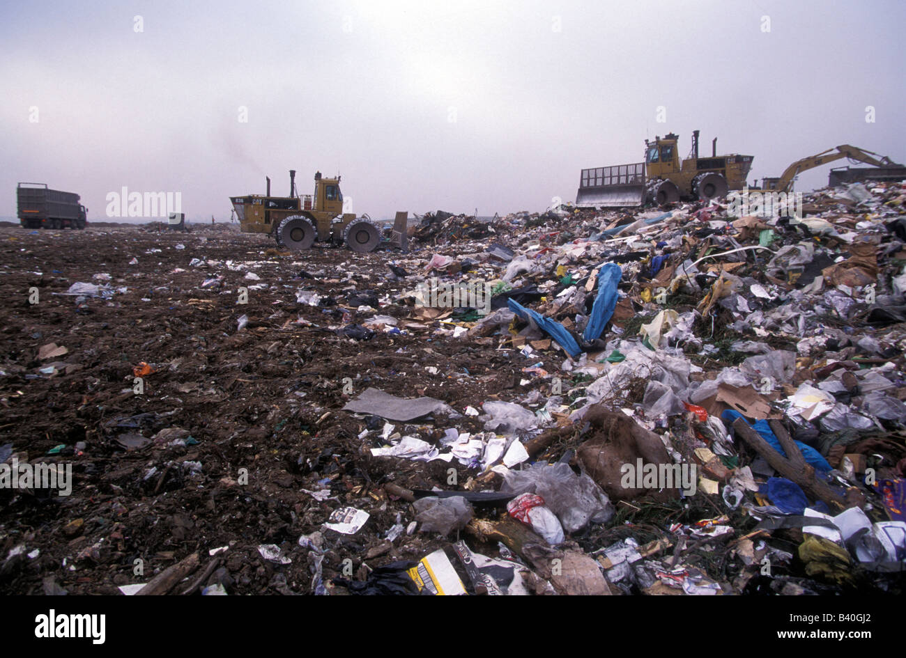 Landfill site, Essex UK Stock Photo - Alamy