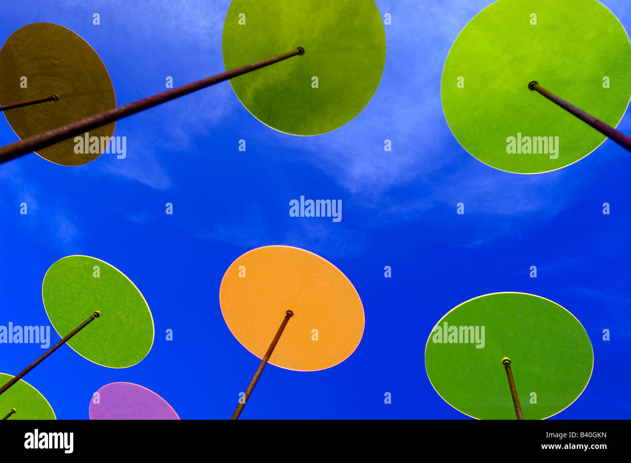 Coloured discs hi-res stock photography and images - Alamy