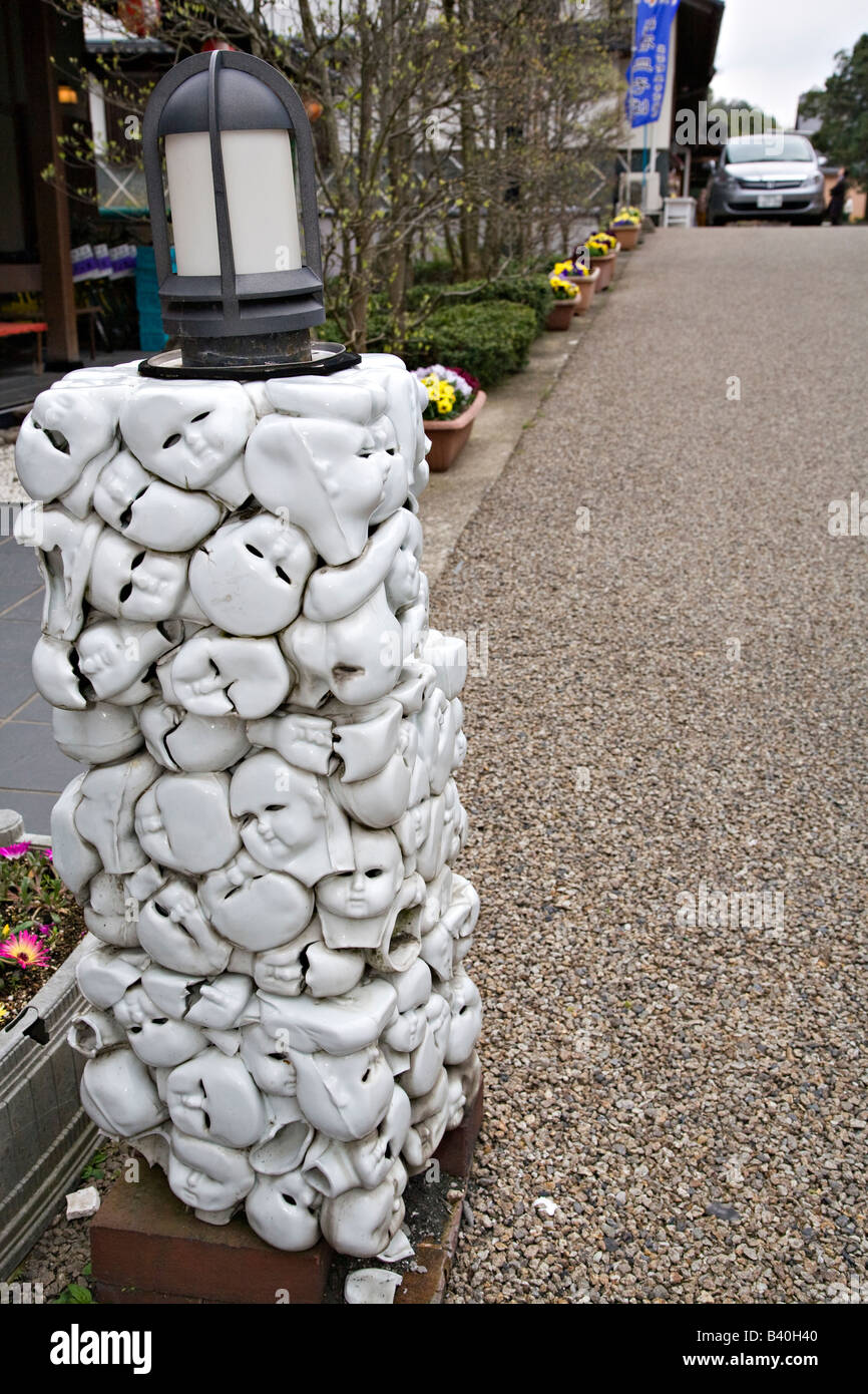 Unusual light post along street in Izushi Japan Stock Photo - Alamy