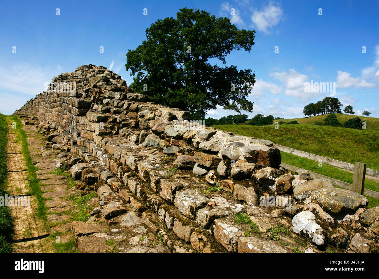Hadrian s Wall near Gilsland Cumbria England UK Stock Photo - Alamy