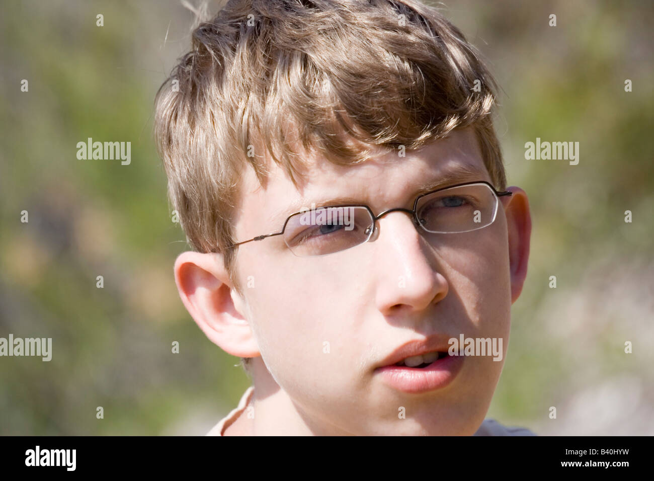 teen forward looking on vacation Stock Photo - Alamy