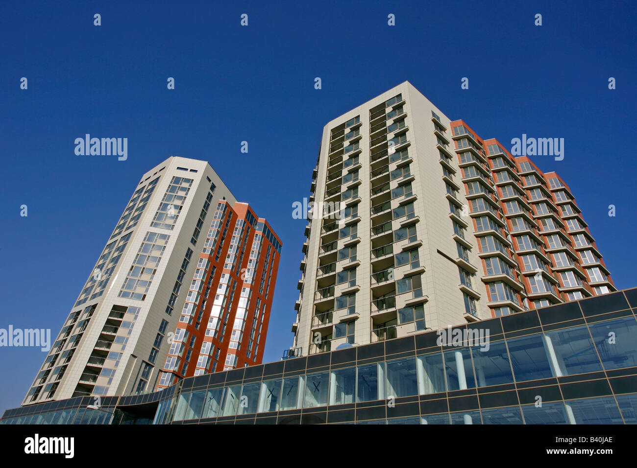 Petrzalka modern appartment buildings Bratislava Slovakia Stock Photo ...