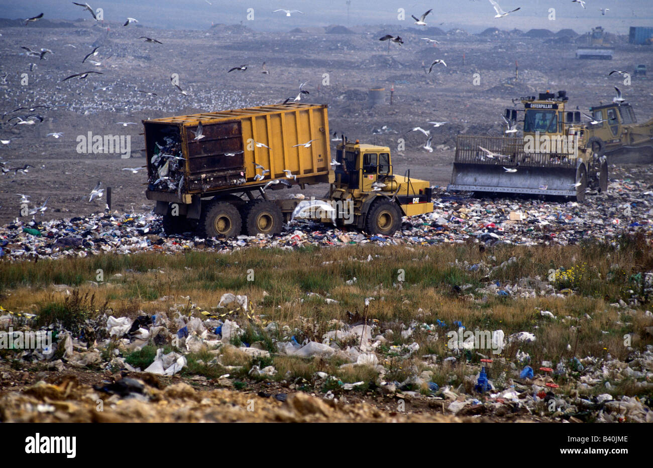Landfill site, Essex UK Stock Photo - Alamy