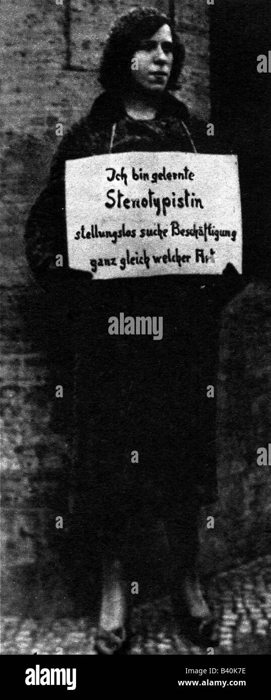 Great Depression Unemployment Signs