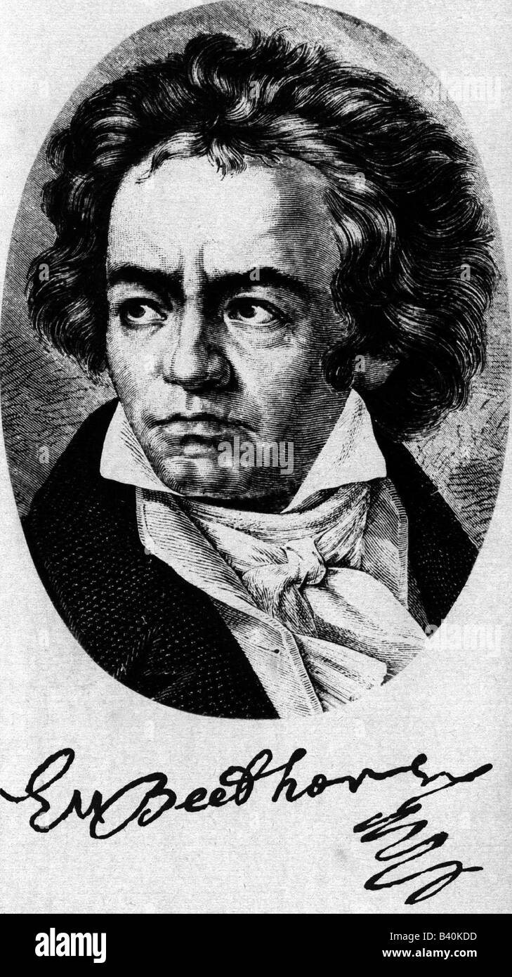 Ludwig van beethoven 1770 1827 engraving hi-res stock photography and ...