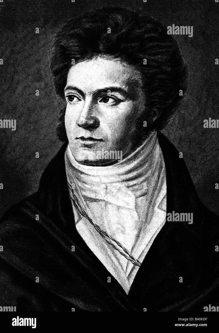 Ludwig van beethoven 1770 1827 engraving hi-res stock photography and ...