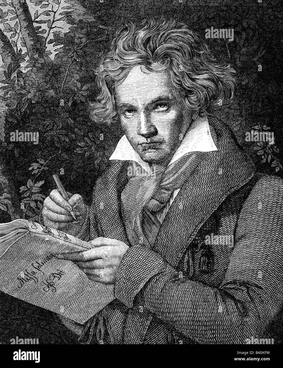 Ludwig van beethoven writing hi-res stock photography and images - Alamy