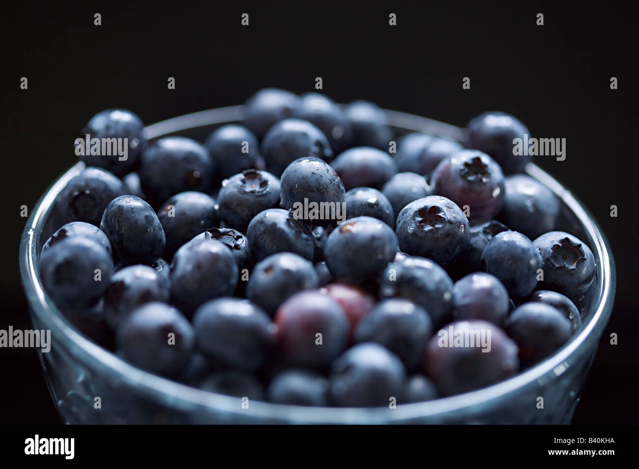 Fresh blueberries in a bowl Stock Photo - Alamy