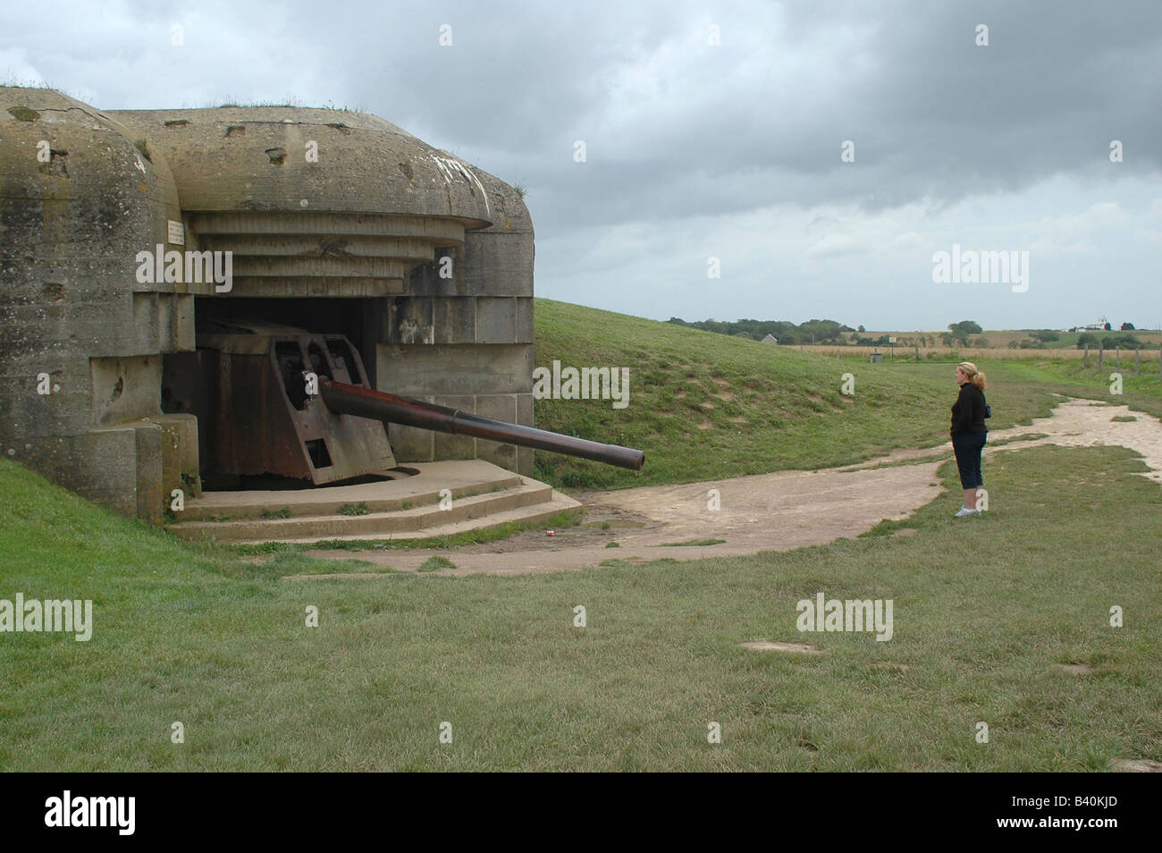 The german battery at Longues-sur-Mer Stock Photo - Alamy