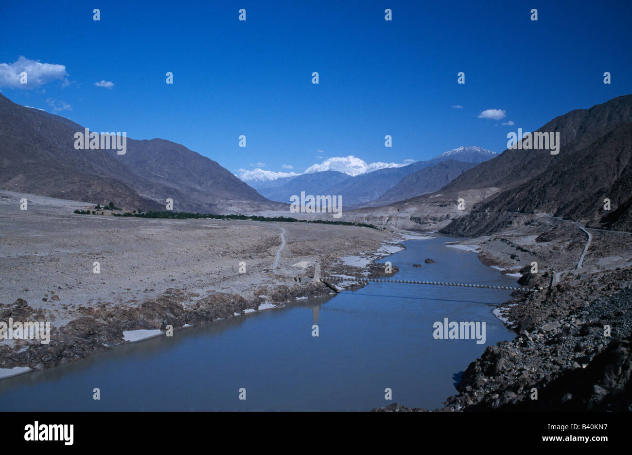 The 2,880km Indus river viewed from the Karakoram Highway, Pakistan ...
