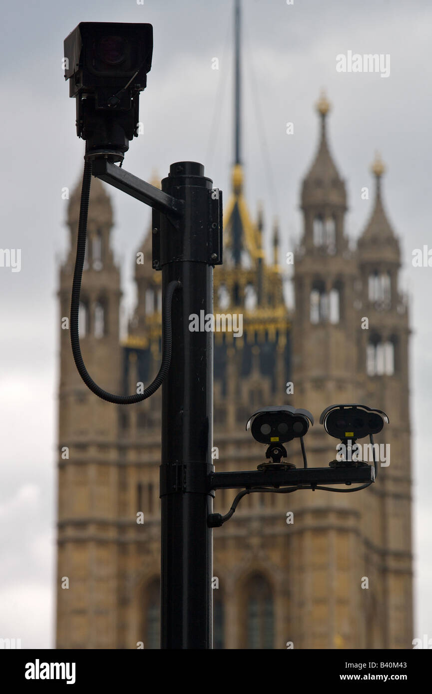 CCTV cameras on Whitehall, London Stock Photo - Alamy