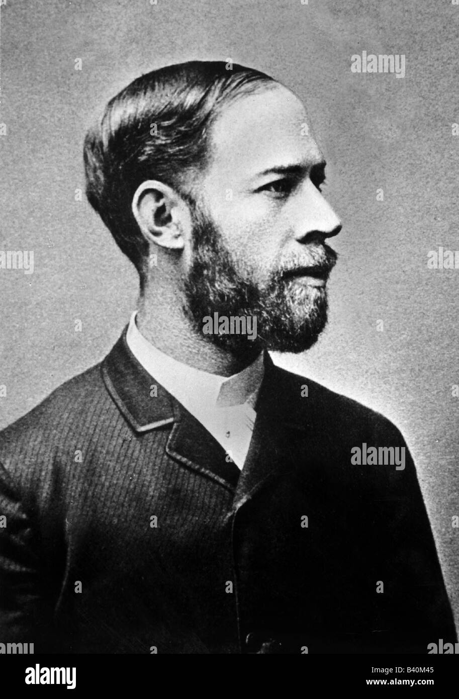 Hertz, Heinrich, 22.2.1857 - 1.1.1894, German physicist, portrait, 19th ...