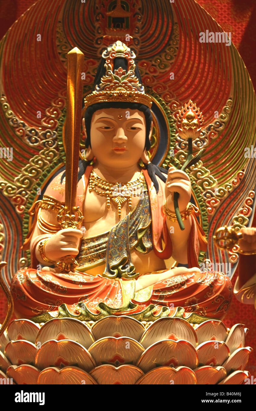 Statue of Akasagarbha, a Buddhist bodhisattva, Buddha Tooth Relic ...