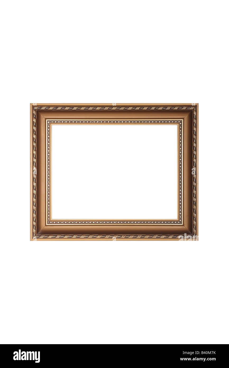 gold frame cutout - horizontal Stock Photo - Alamy