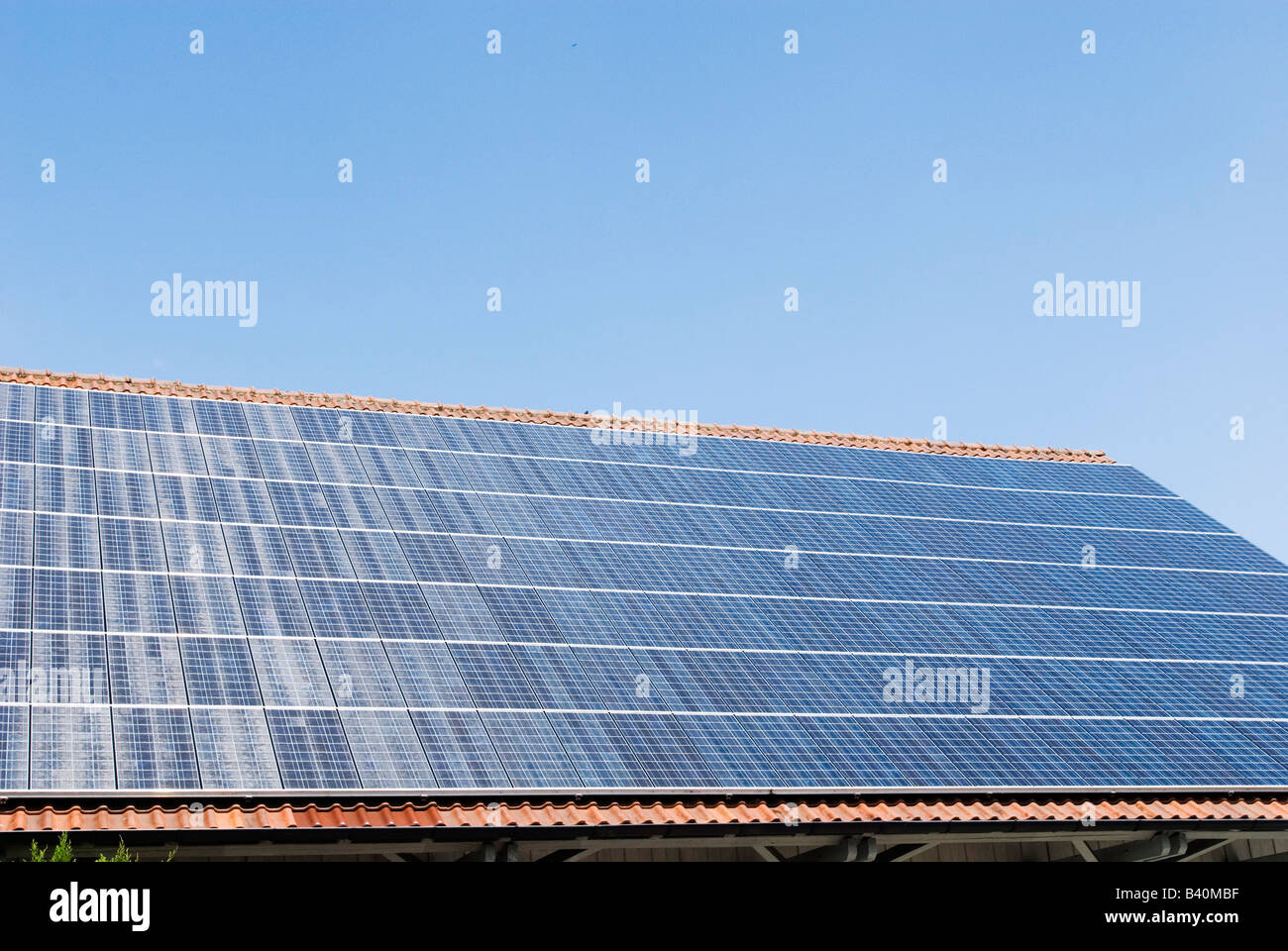 Solar Cells and sky with clouds Stock Photo - Alamy