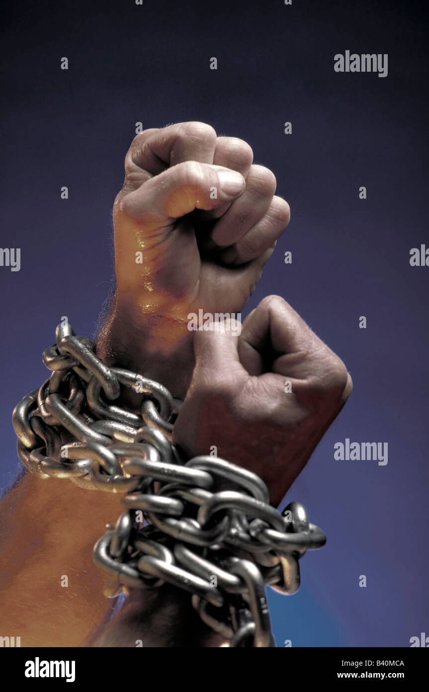Chained hands hi-res stock photography and images - Alamy