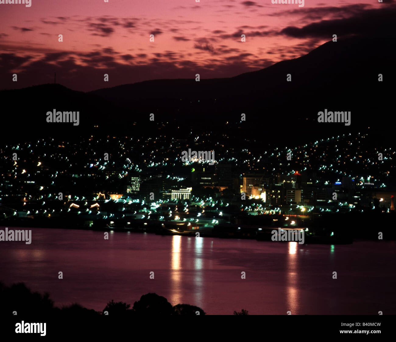 geography / travel, Australia, Tasmanien, overview of capital city ...