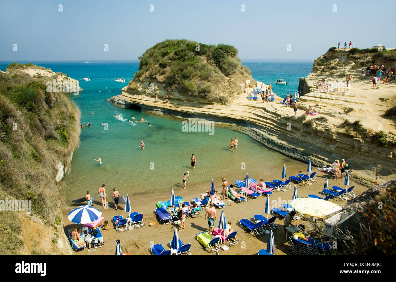 Sidari beach corfu hi-res stock photography and images - Alamy