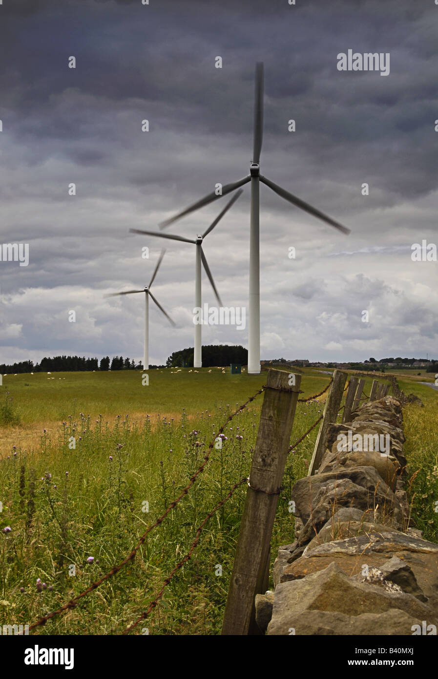 Tow Law wind turbines Stock Photo - Alamy