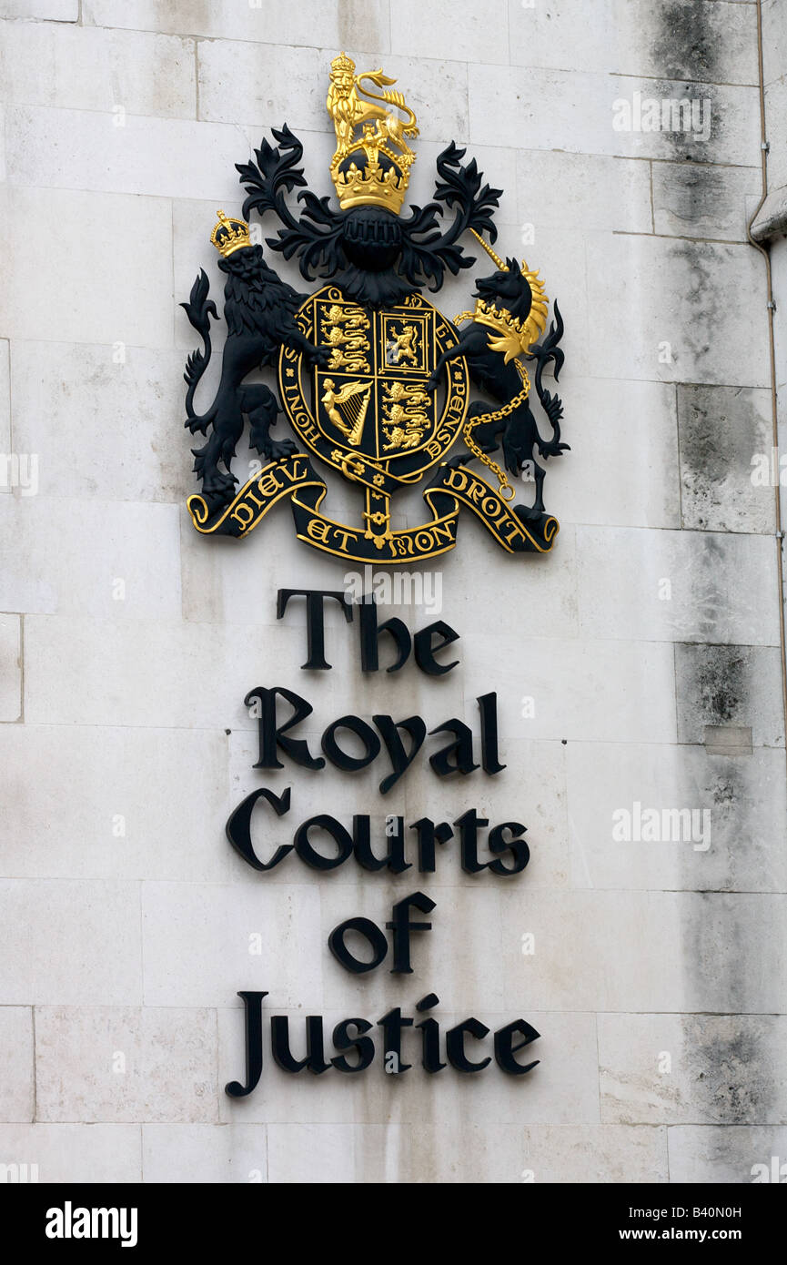 The Royal Courts Of Justice Stock Photo - Alamy