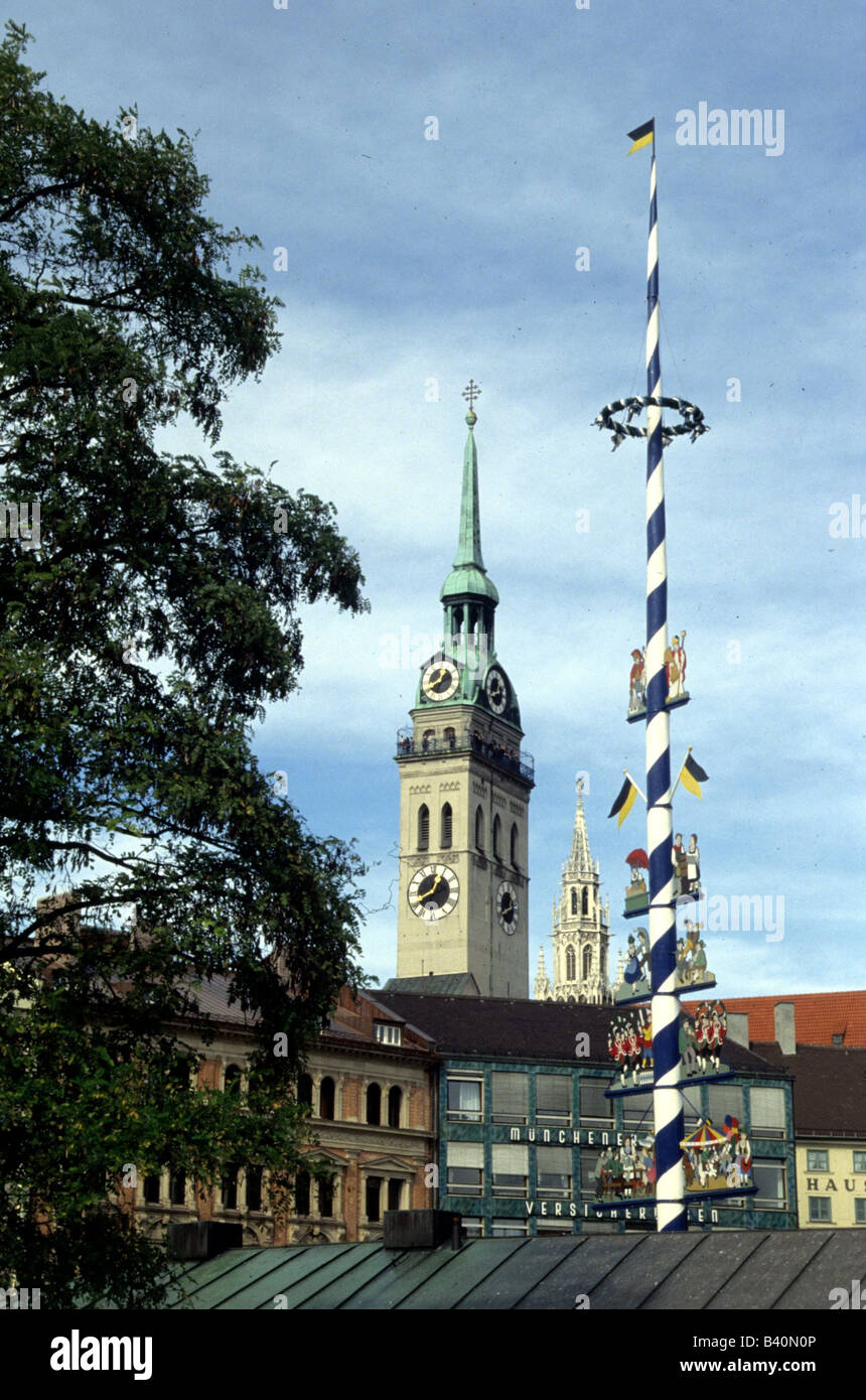 geography / travel, Germany, Bavaria, Munich, churches, Alter Peter ...