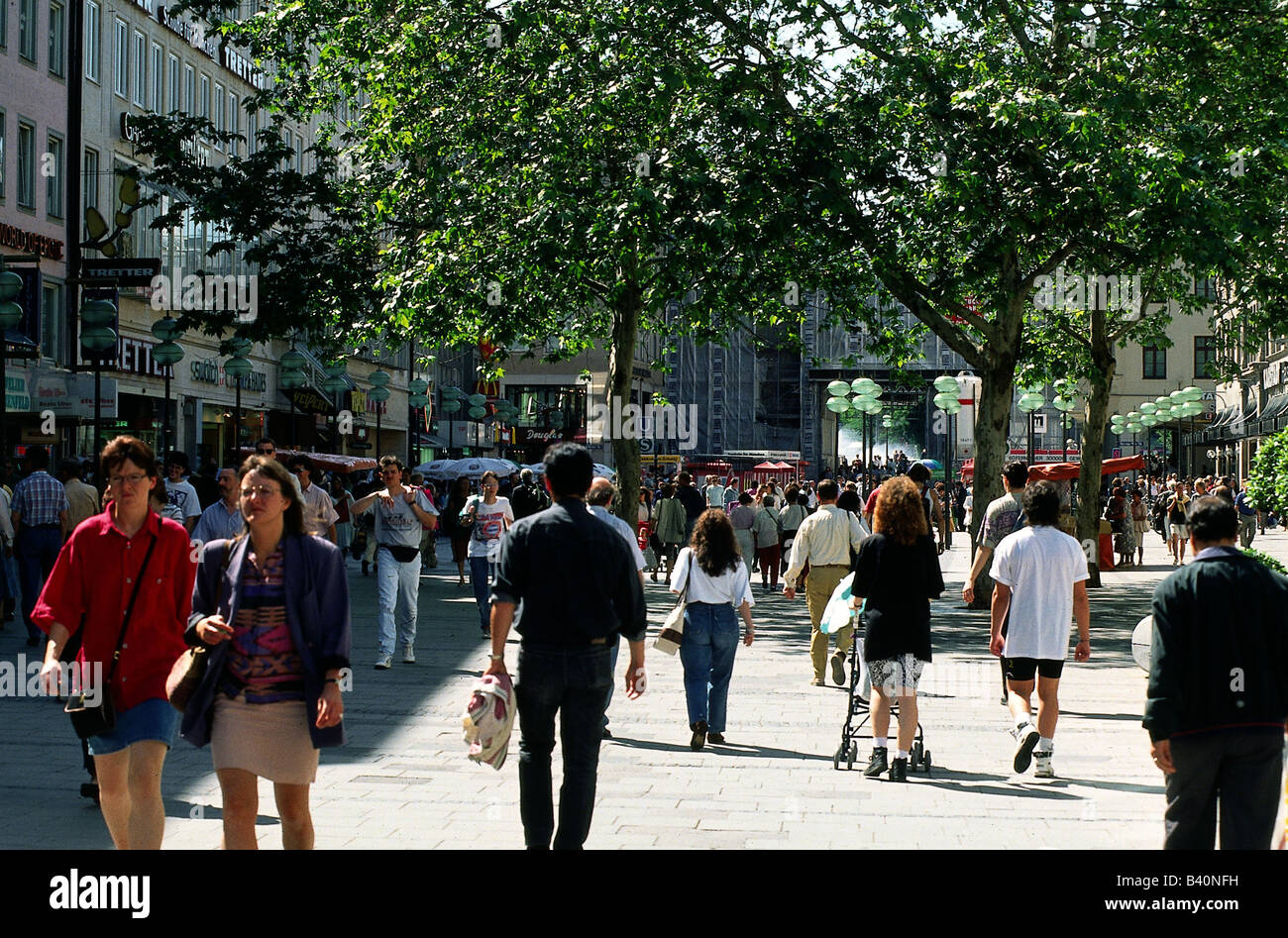 geography / travel, Germany, Bavaria, Munich, pedestrian precinct ...