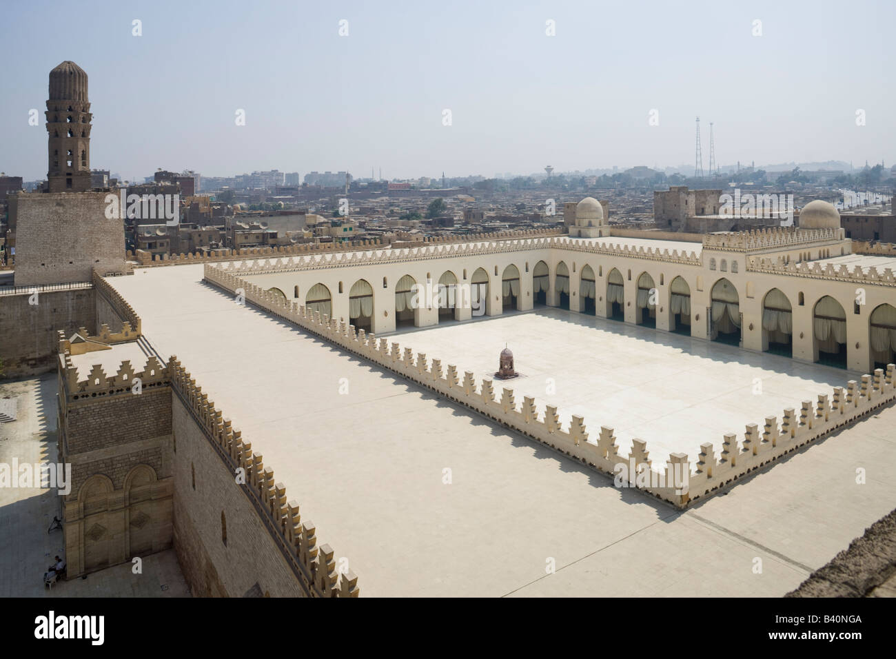 mosque of al Hakim and view over city, Cairo, Egypt Stock Photo - Alamy