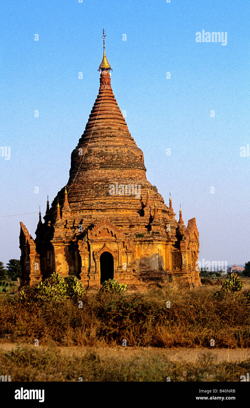 Ruined pagoda in the ancient city of Pagan home to over 2000 ruins ...
