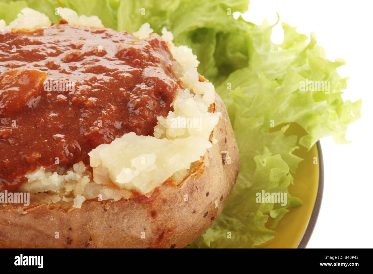 Chilli con carne jacket potato hi-res stock photography and images - Alamy