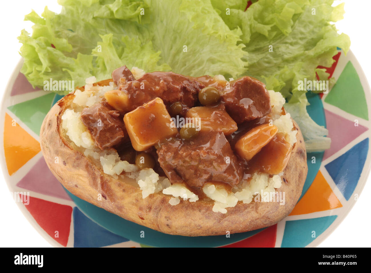 Meat stew jacket potato hi-res stock photography and images - Alamy