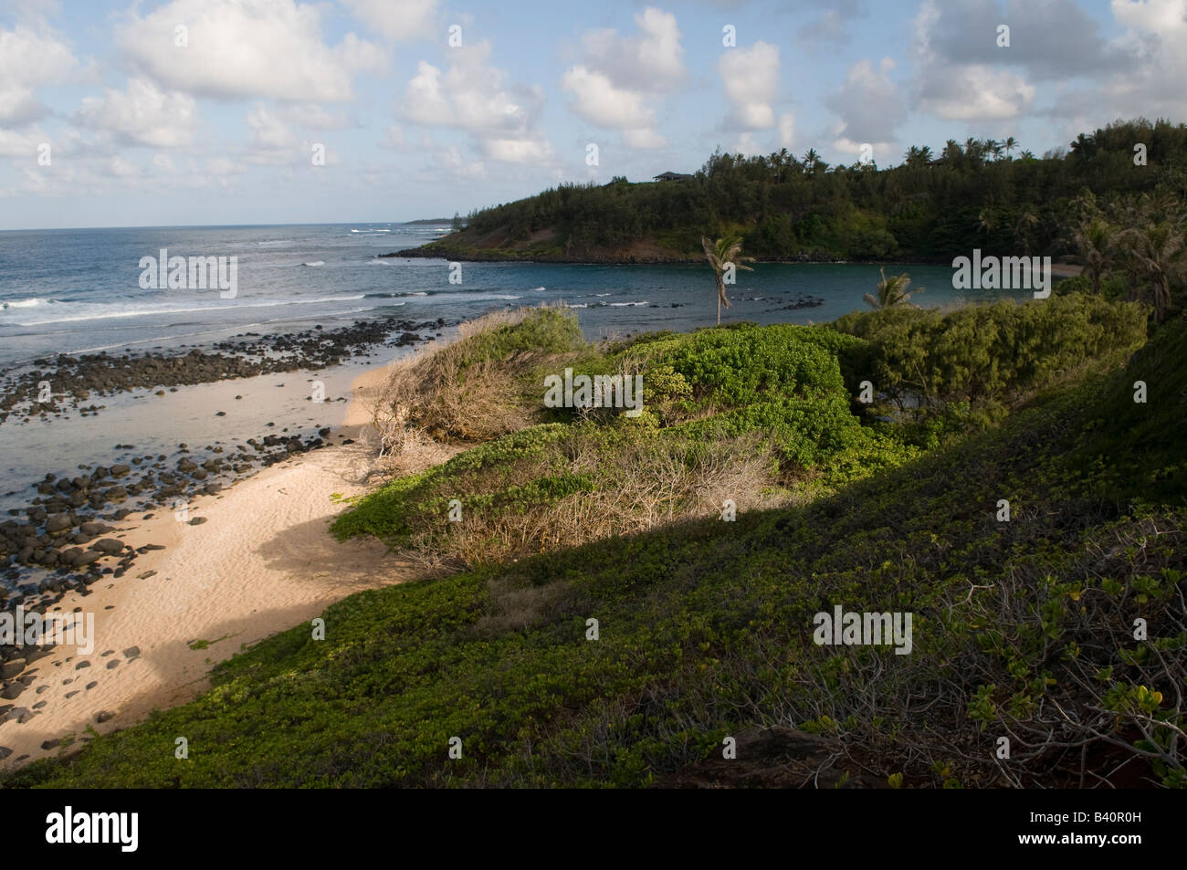 Papaa Bay Kauai Hawaii Stock Photo - Alamy