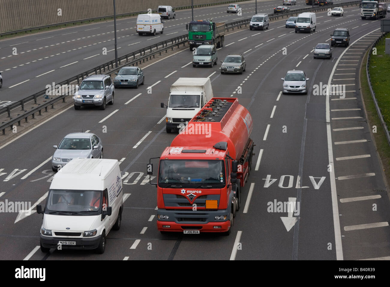 Traffic on North Circular Road A406 at Woodford London GB Stock Photo ...