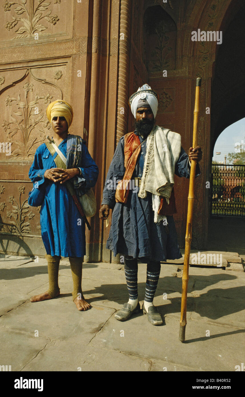 Sikh Warriors at the Red Fort, Agra, India Stock Photo - Alamy