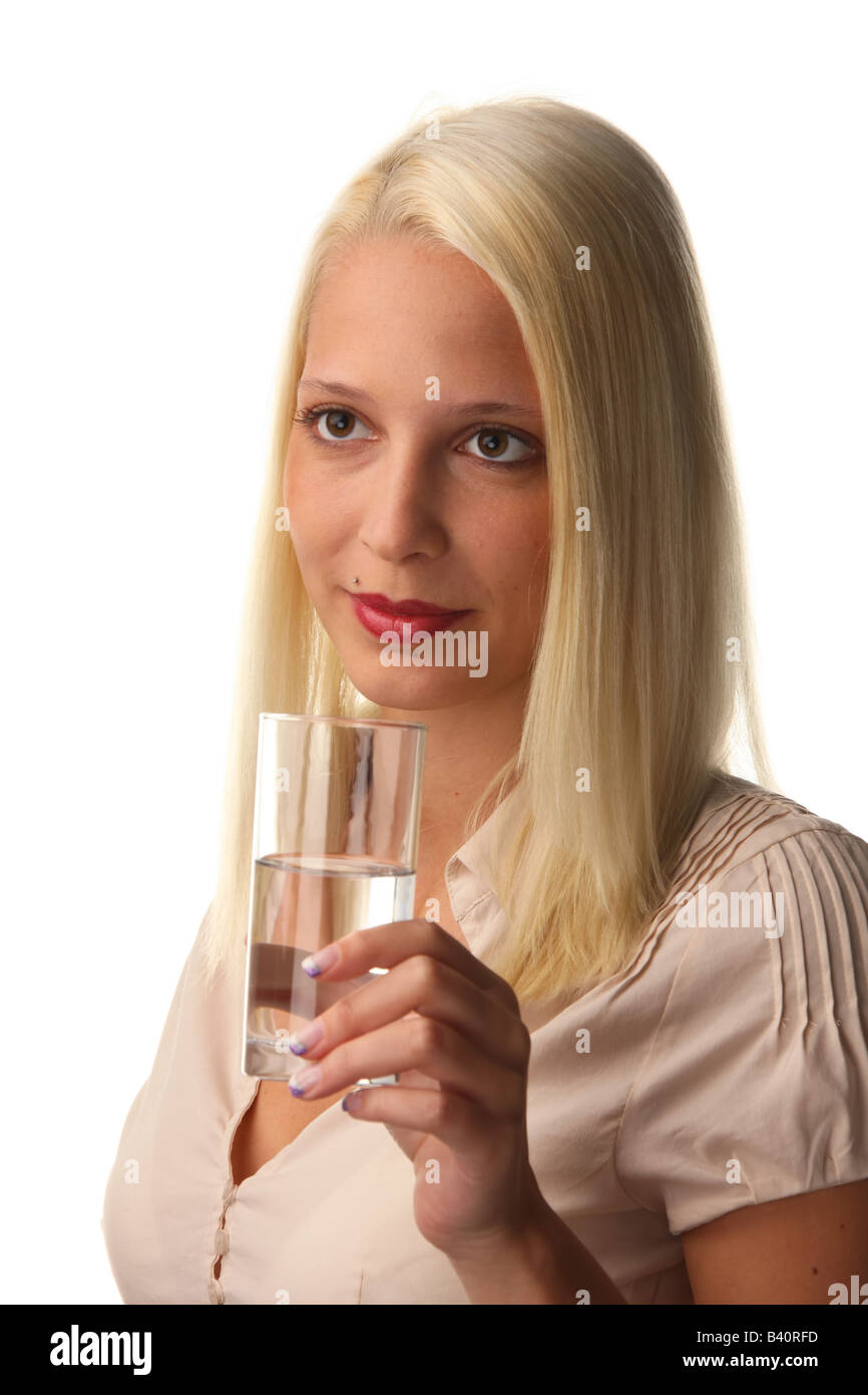 woman drinking water Stock Photo - Alamy