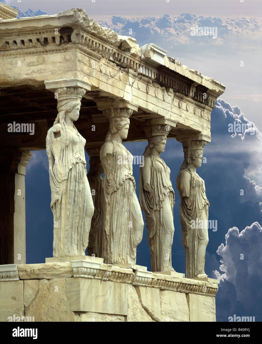 The porch of the Caryatids, Parthenon, Athens, Greece Stock Photo - Alamy