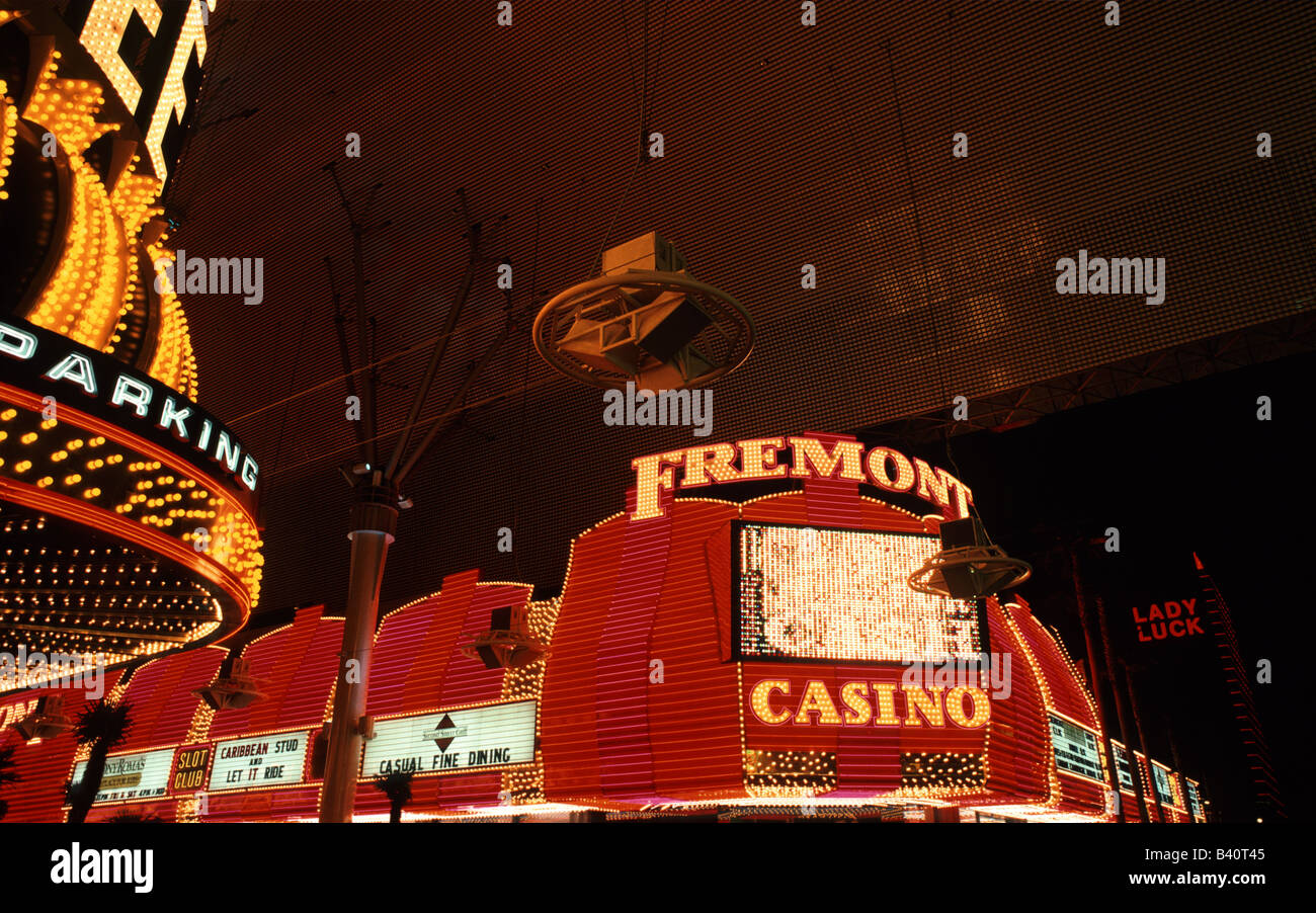 Fremont Street in Las Vegas Nevada USA Stock Photo - Alamy