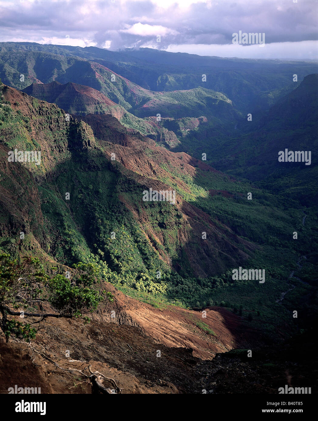 geography / travel, USA, Hawaii, Kauai, Waimea canyon, landscape ...