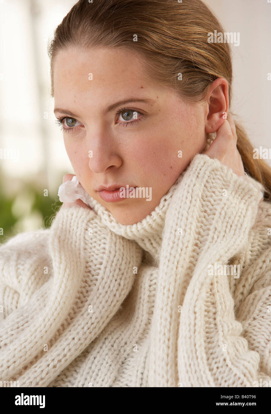 Blonde woman wearing casual clothes hi-res stock photography and images ...