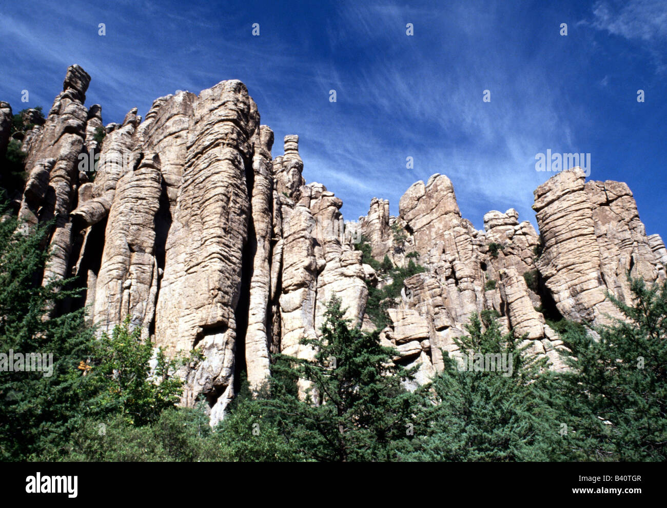 geography / travel, USA, Arizona, Chiricahua National monument, rock ...