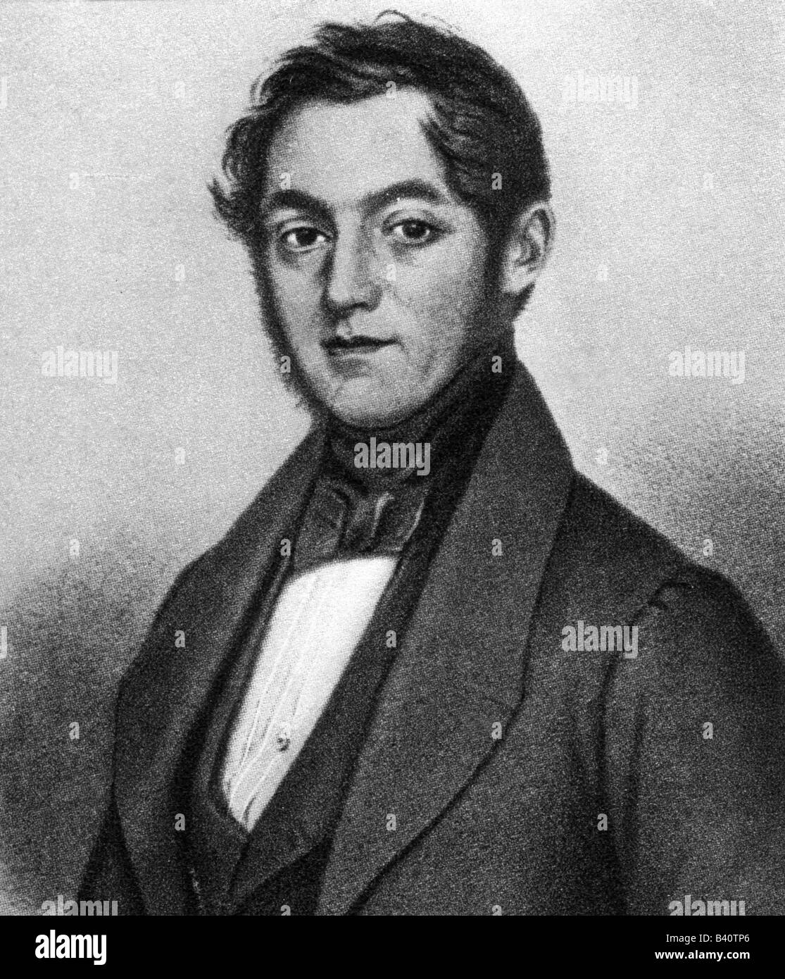 Dorn, Heinrich, 14.11.1804 - 10.1.1892, German composer, portrait ...