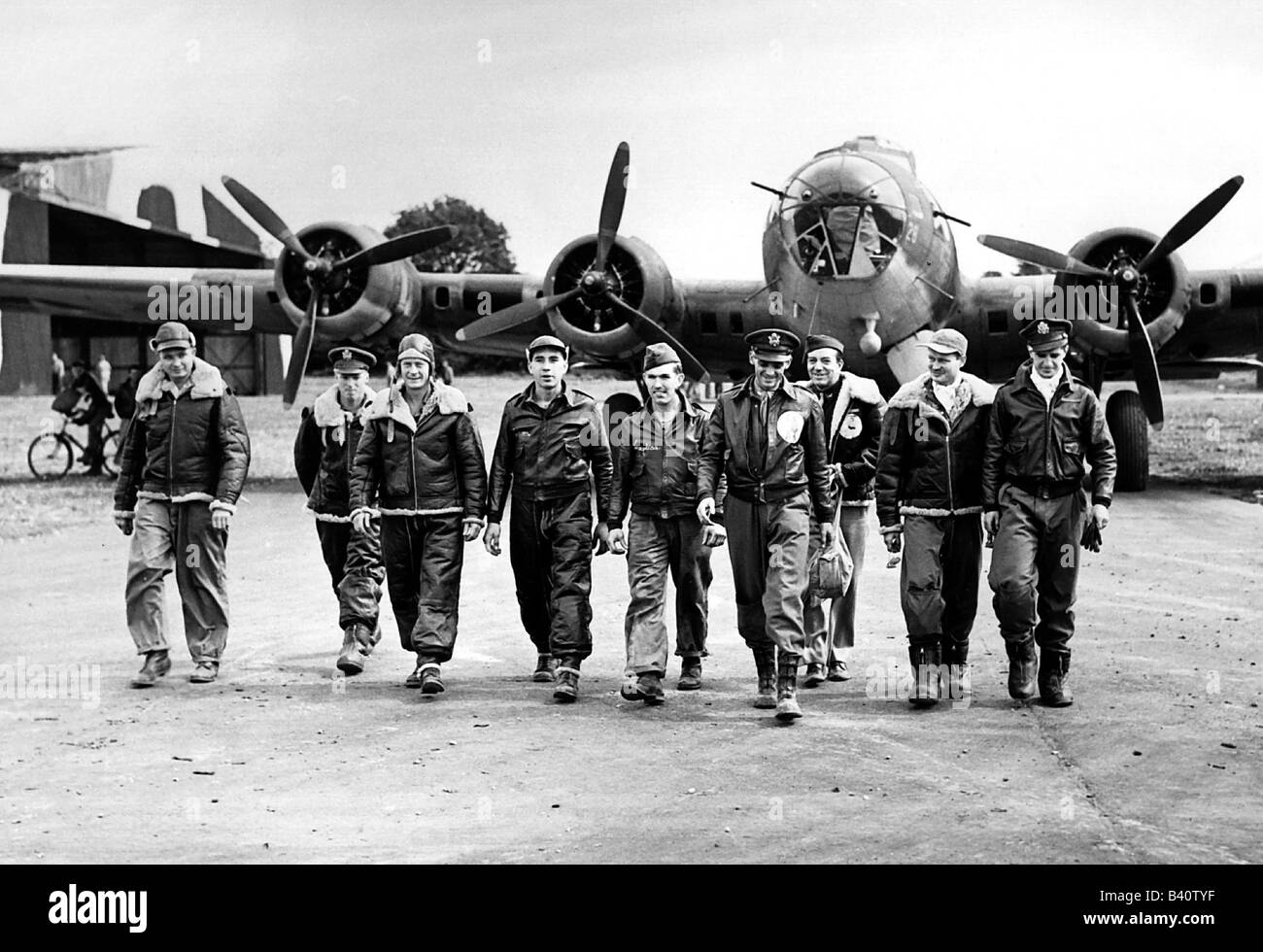 events, Second World War / WWII, aerial warfare, Germany, US bomber ...