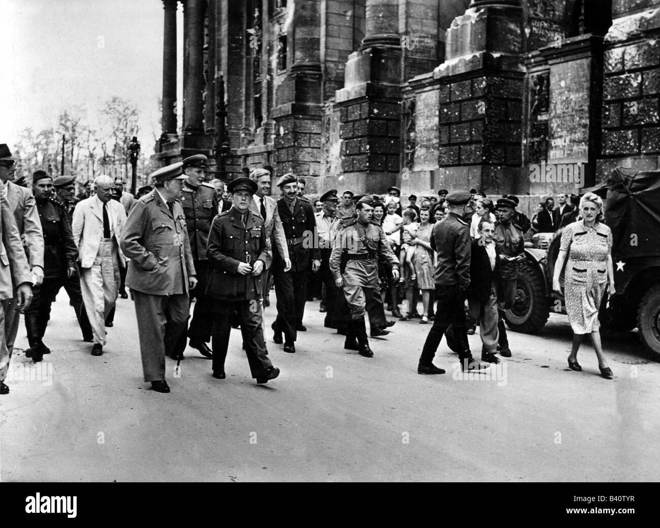 events, Second World War / WWII, Germany, end of war, Winston Churchill ...