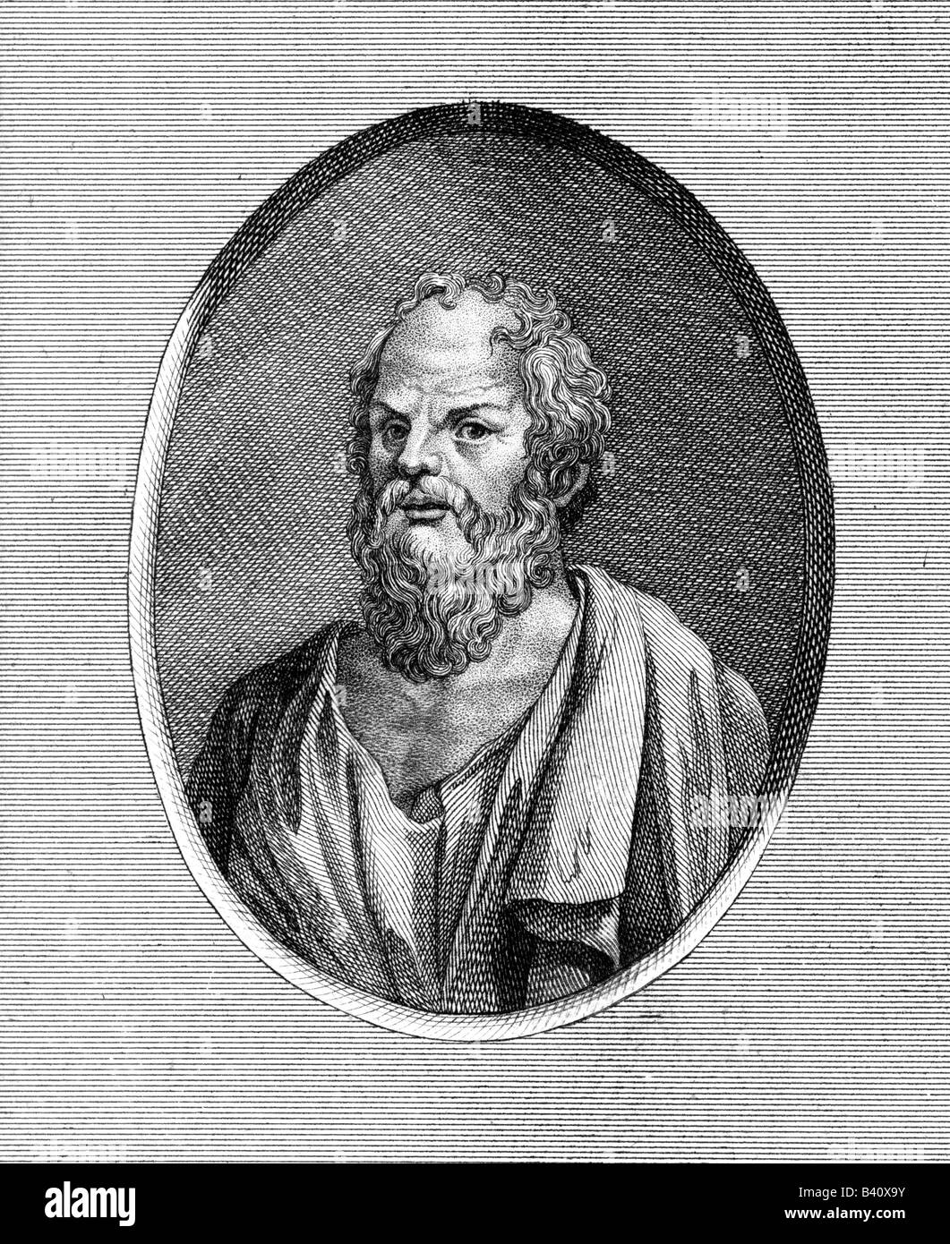 Portrait socrates ancient greek philosopher Black and White Stock ...