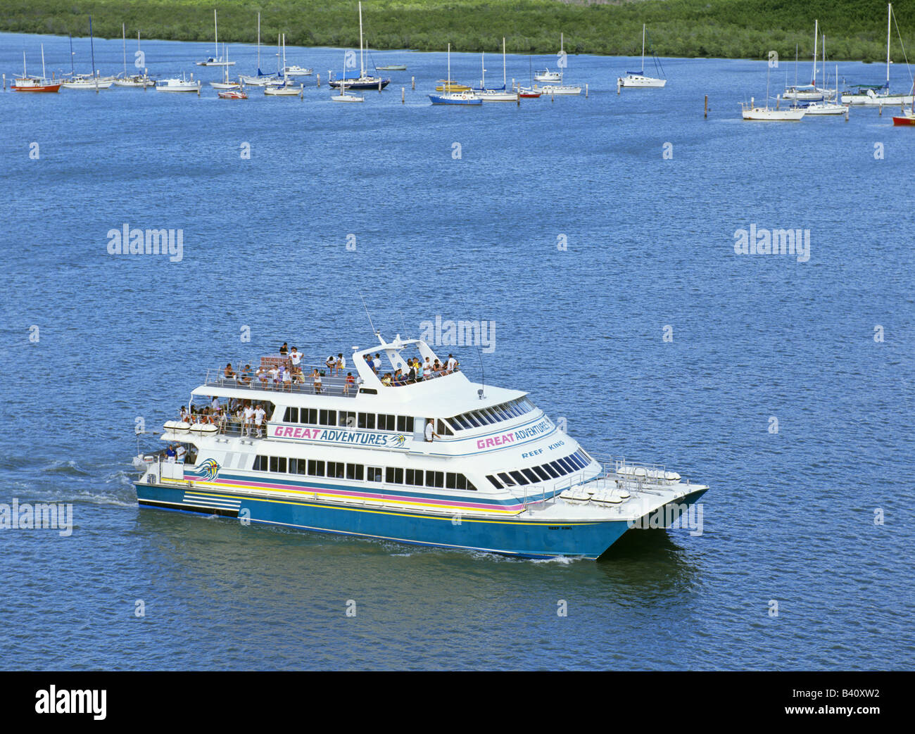 Great Adventure Boat Cairns Queensland Australia Stock Photo - Alamy
