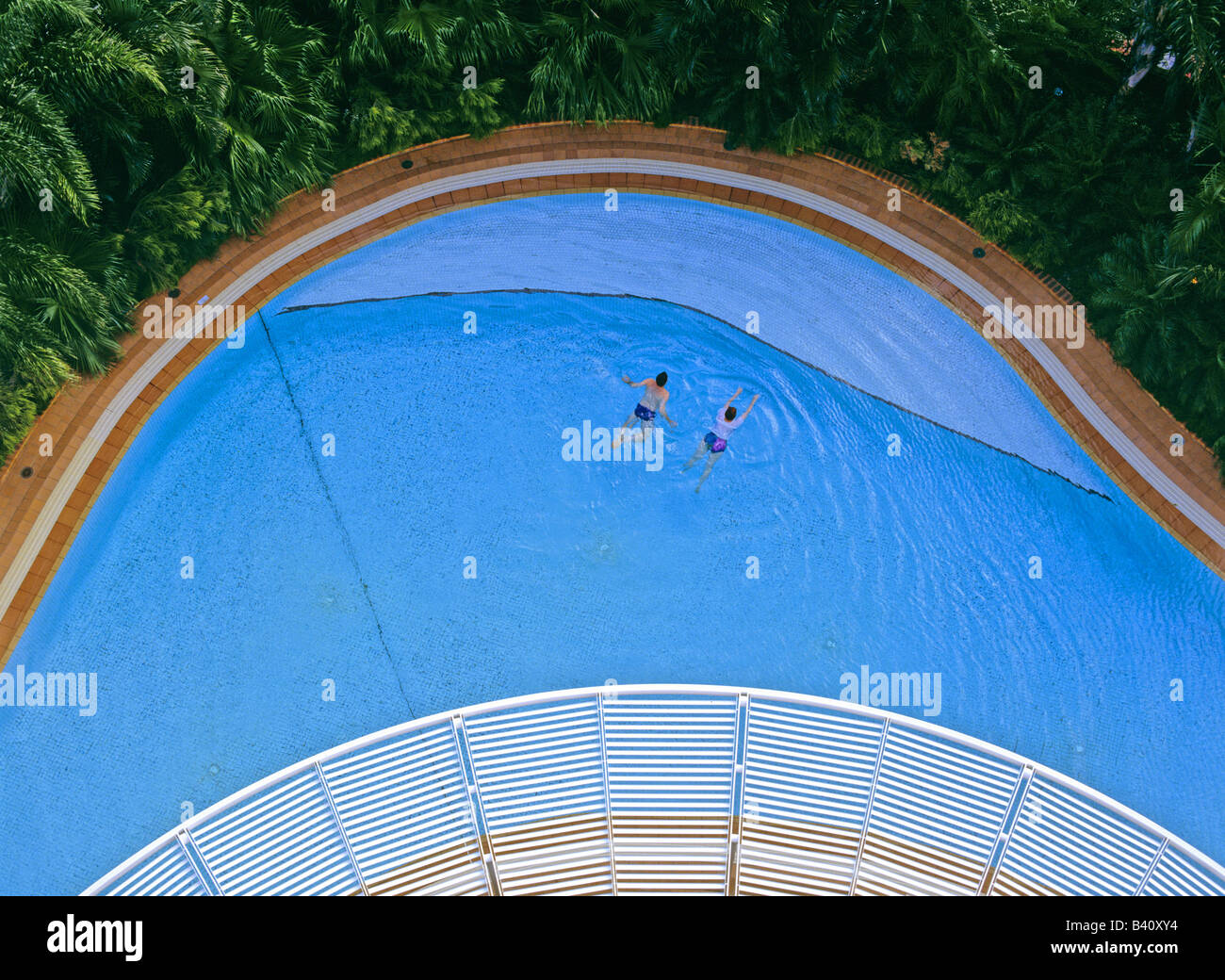 Swimming Pool at HIlton Hotel Cairns Queensland Australia Stock Photo ...