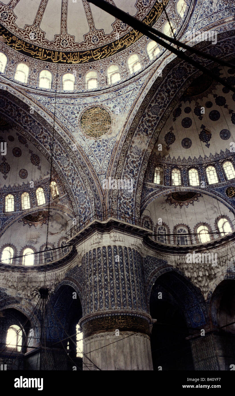geography / travel, Turkey, Istanbul, Sultan Ahmed Mosque (blue mosque ...