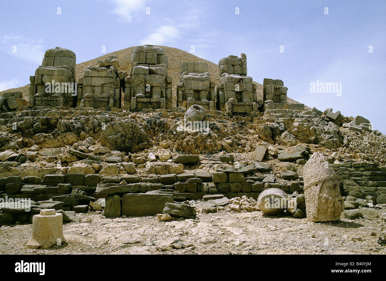 geography / travel, Turkey, Nimrud Dhag, thrones on western terrace ...